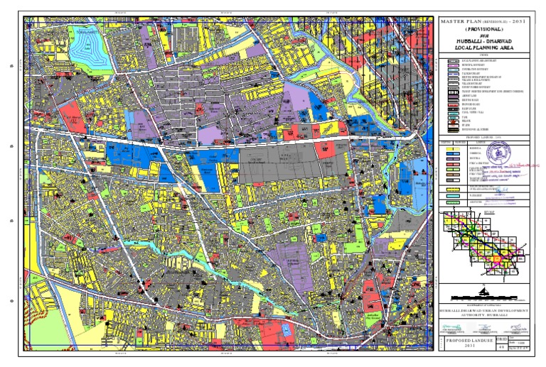 Hubli Dharwad Prop Landuse 5000 Scale-491 | PDF