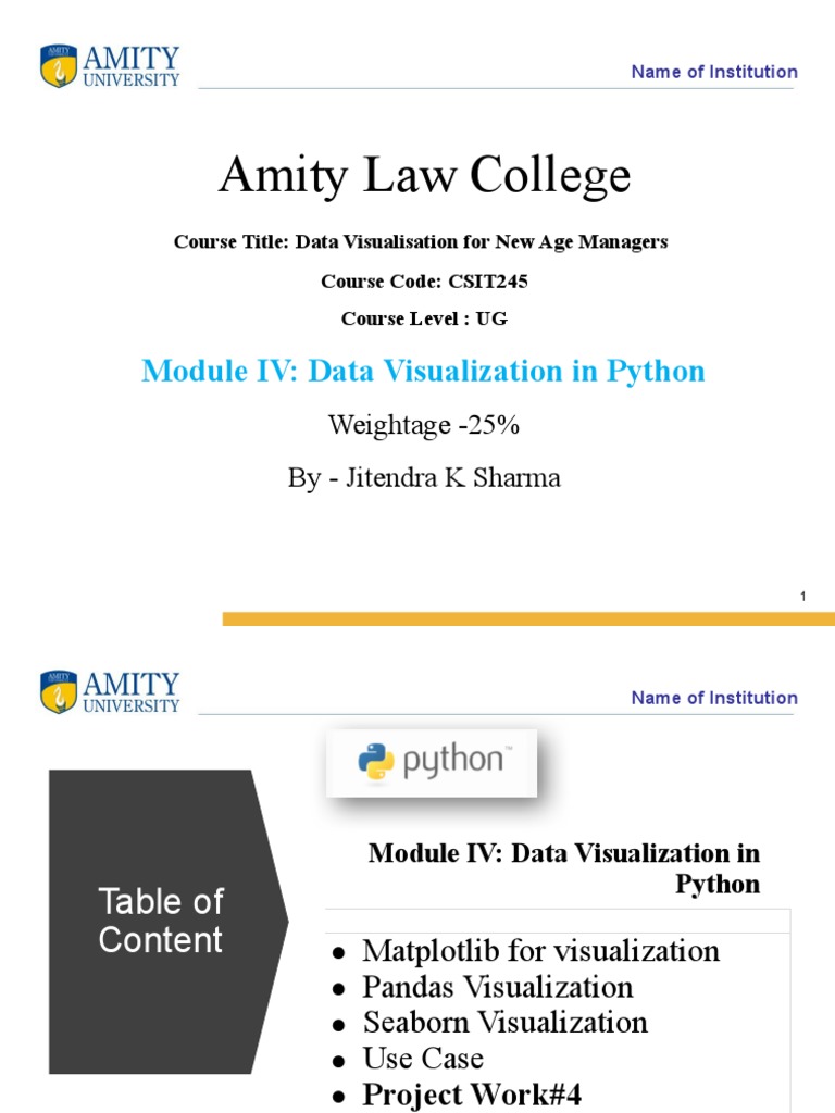 Module Iv Data Visualization Using Python V26 Pdf Python Programming Language Computer 7876