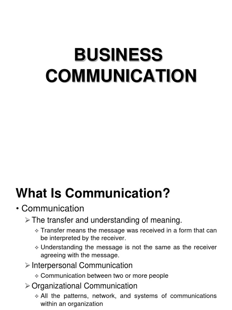 Managerial Communication - MBA | PDF | Communication | Interpersonal ...