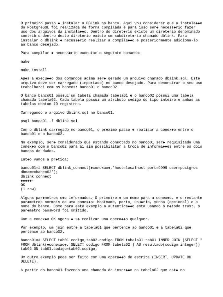 Dblink Pdf Sql Programas