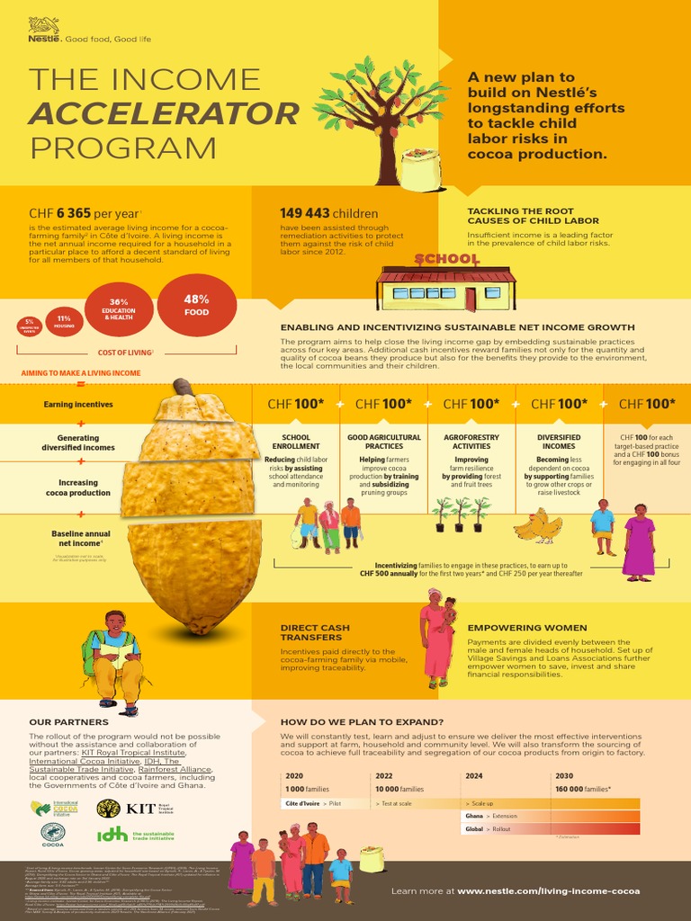 Nestle Income Accelerator Program Infographic | PDF | Cocoa Bean ...