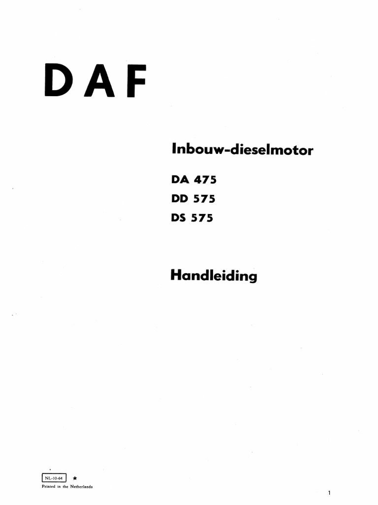 DAF Handleiding-DAF-475-en-575 | PDF
