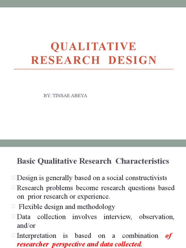 Qualitative Research Design | PDF | Qualitative Research ...