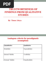 Ensuring Trustworthiness in Qualitative Research | PDF | Qualitative ...