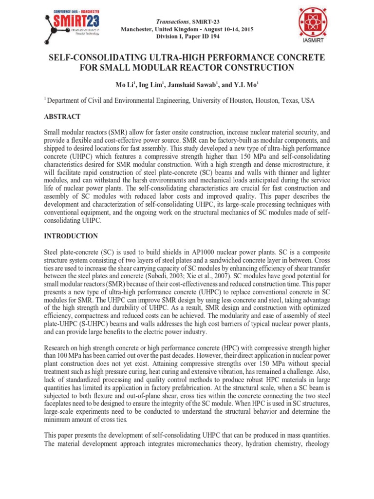 SMiRT-23 Paper 194 | PDF | Fracture | Concrete