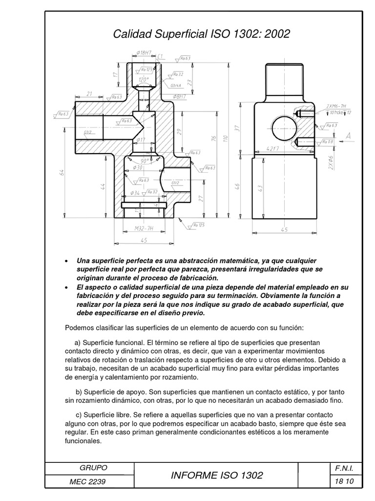 Norma Iso 1302 | PDF | Medición | Rugosidad de la superficie