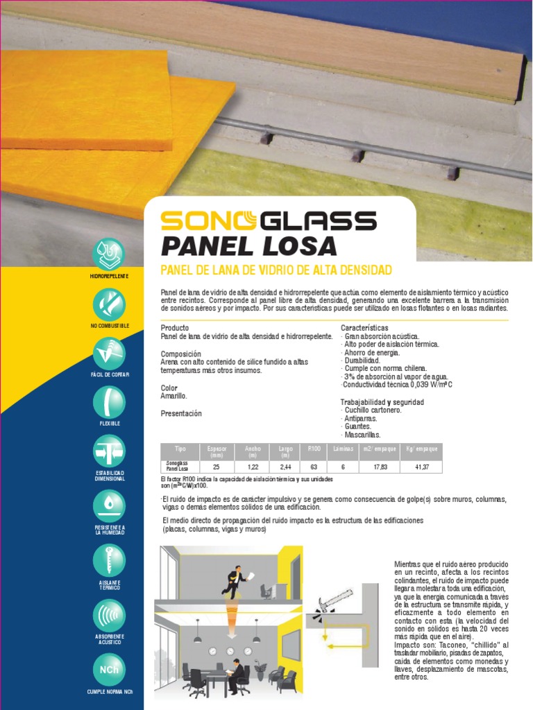Ficha Sonoglass Panel Losa | PDF