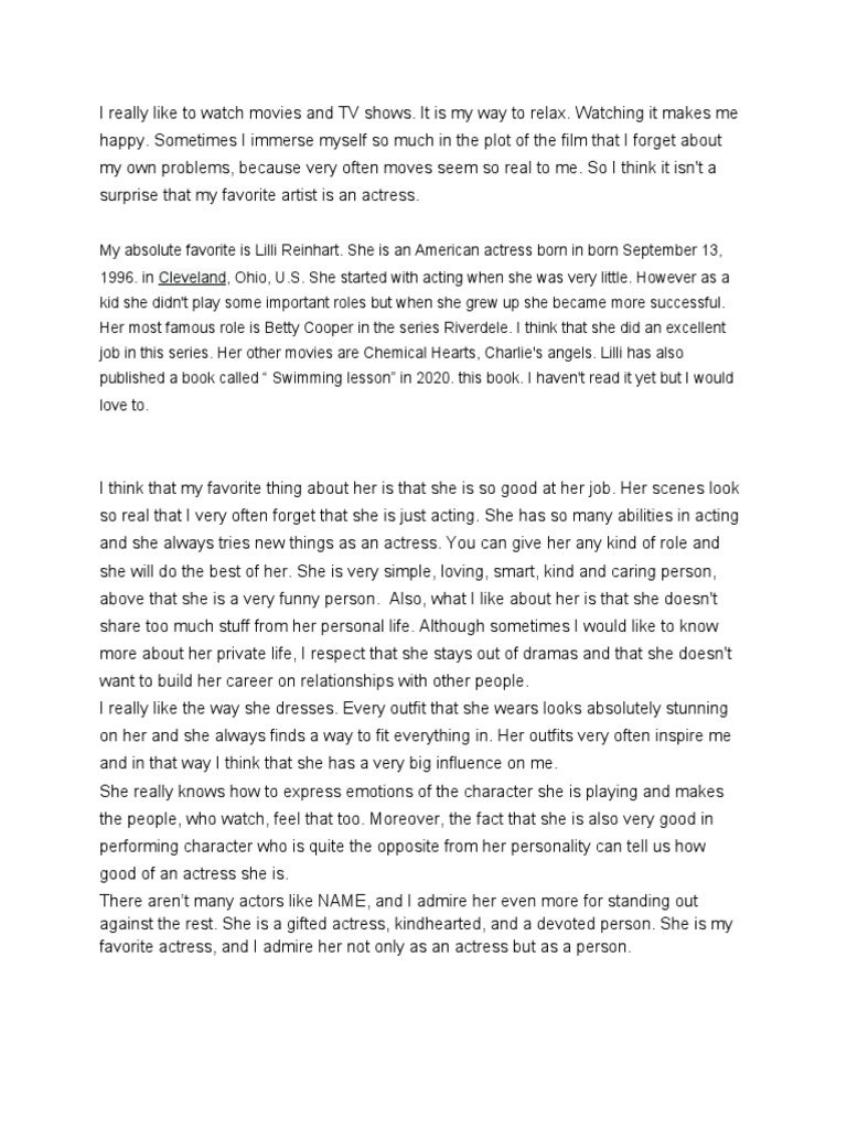 My Favourite Artist | PDF