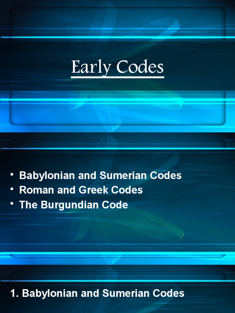 3 - Early Codes | PDF