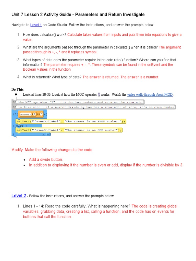 CSP U7L2 Activity Guide-1 | PDF | Business