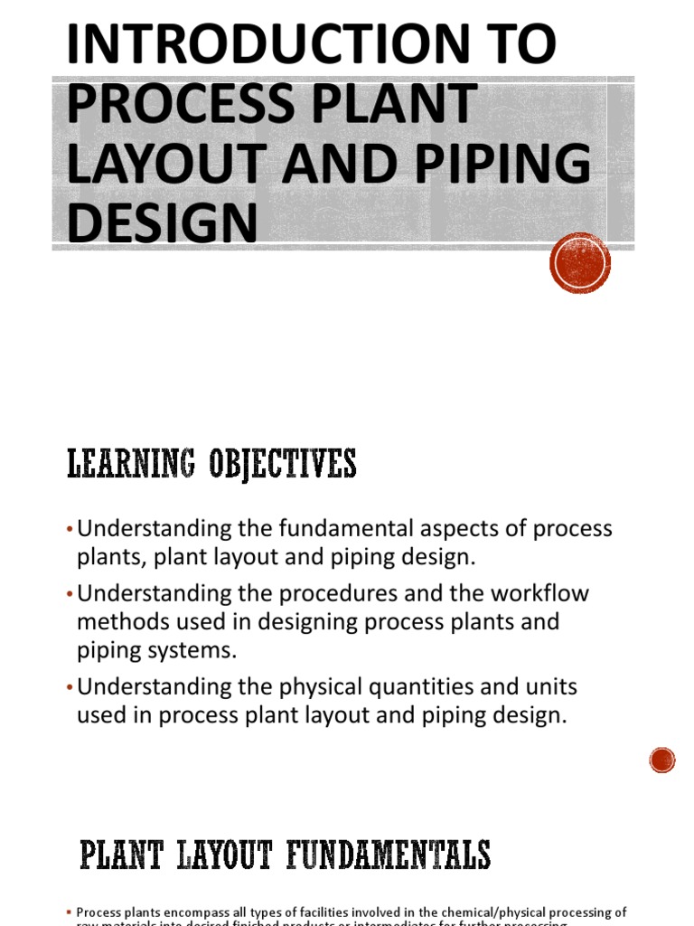 Introduction To Process Plant Layout and Piping Design | PDF | Pipe ...