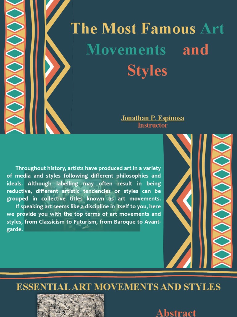 Key Art Movements and Styles Overview | PDF | Impressionism | Abstract Art