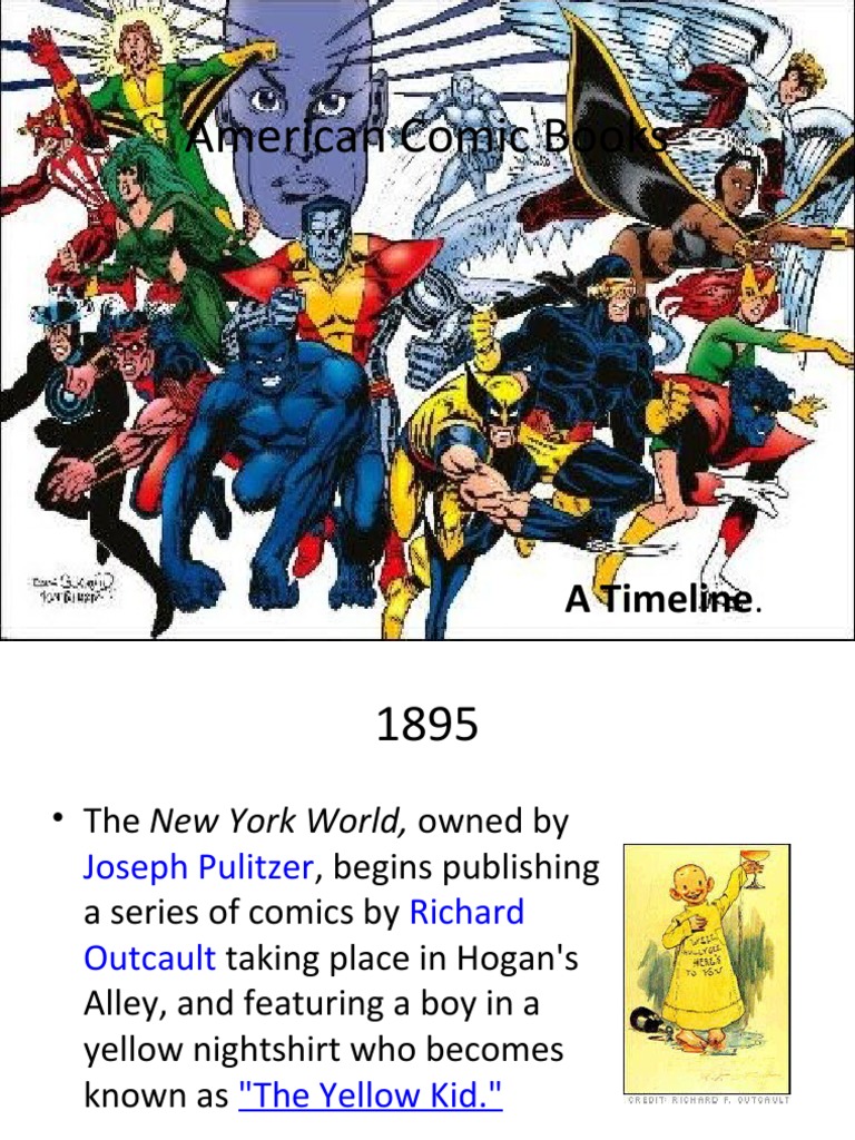 American Comic Books: A Timeline | PDF | Superheroes | Marvel Comics