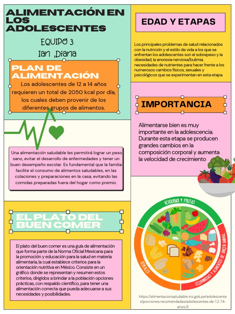 Plan De Alimentacion Saludable Para Adolescentes