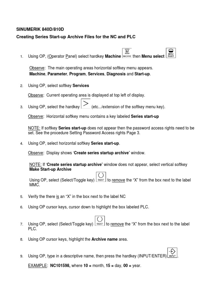 Complete Create-Clear-Load 810D Archives | PDF | Menu (Computing) | Cursor (User Interface)