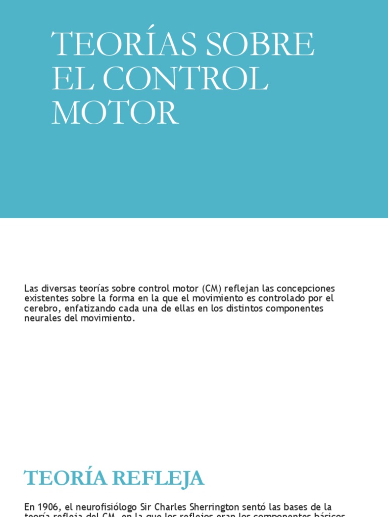 Teorías Sobre El Control Motor | PDF | Aprendizaje | Comportamiento