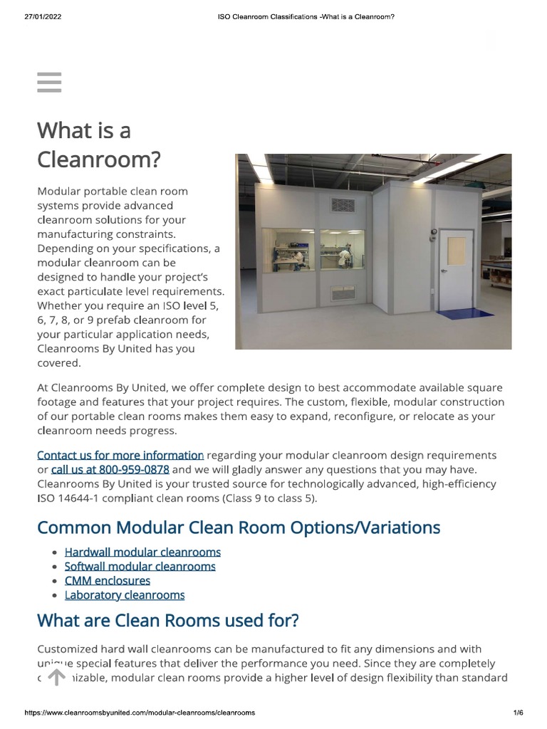 Clean Definition and Classification | PDF