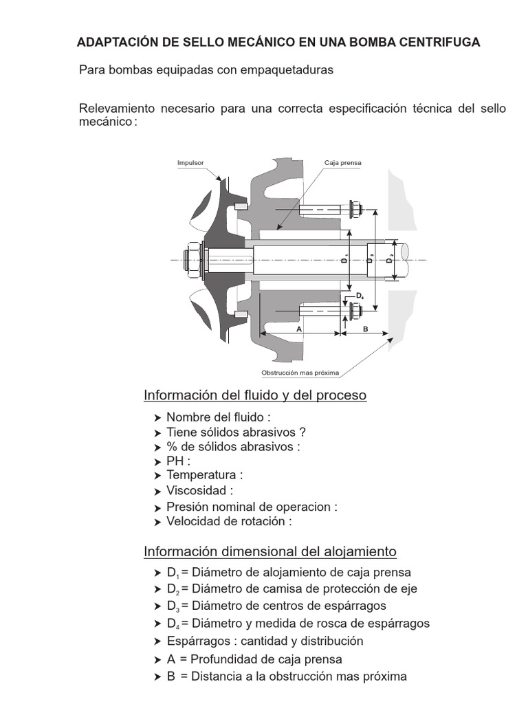 12 - Bombas Centrífugas - Adaptacion de Sellos Mecánicos | PDF ...