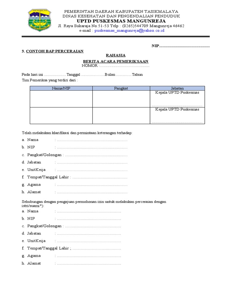 BAP Perceraian | PDF