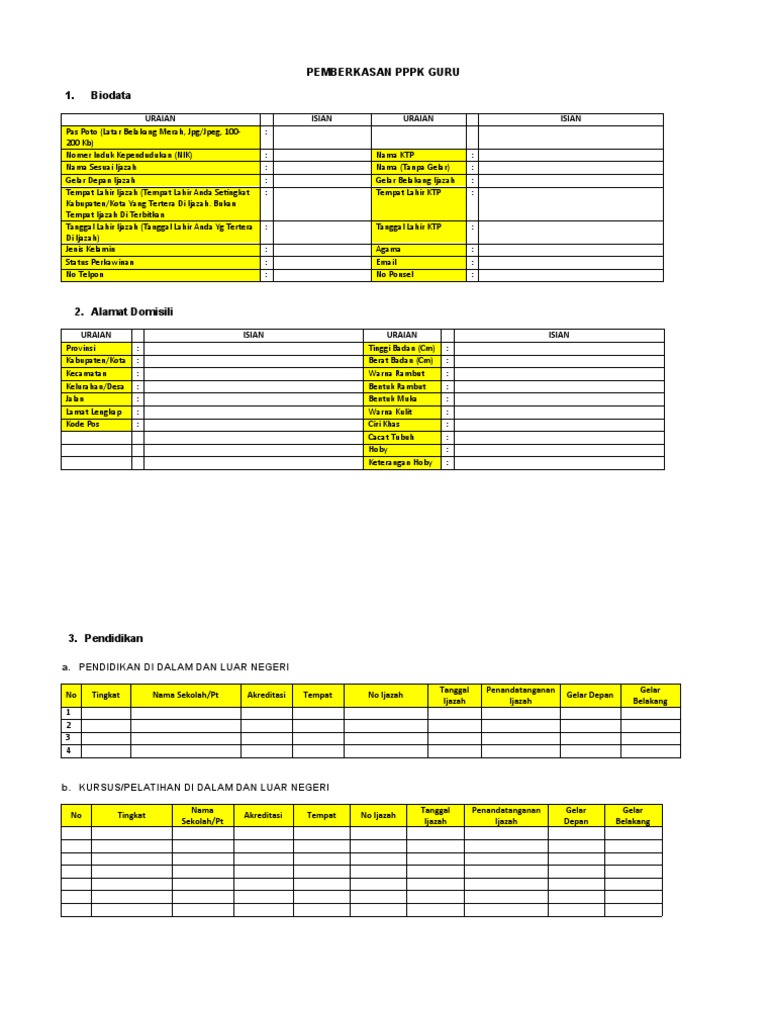 Simulasi DRH PPPK Guru | PDF