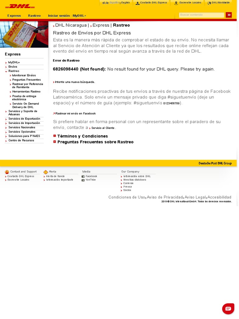 Rastreo, Rastrear Envíos, Paquetes, Envíos Rastreo DHL Express | PDF ...
