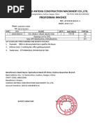 Proforma Invoice of The Hard Ice Cream Machine From Amy-1 | PDF