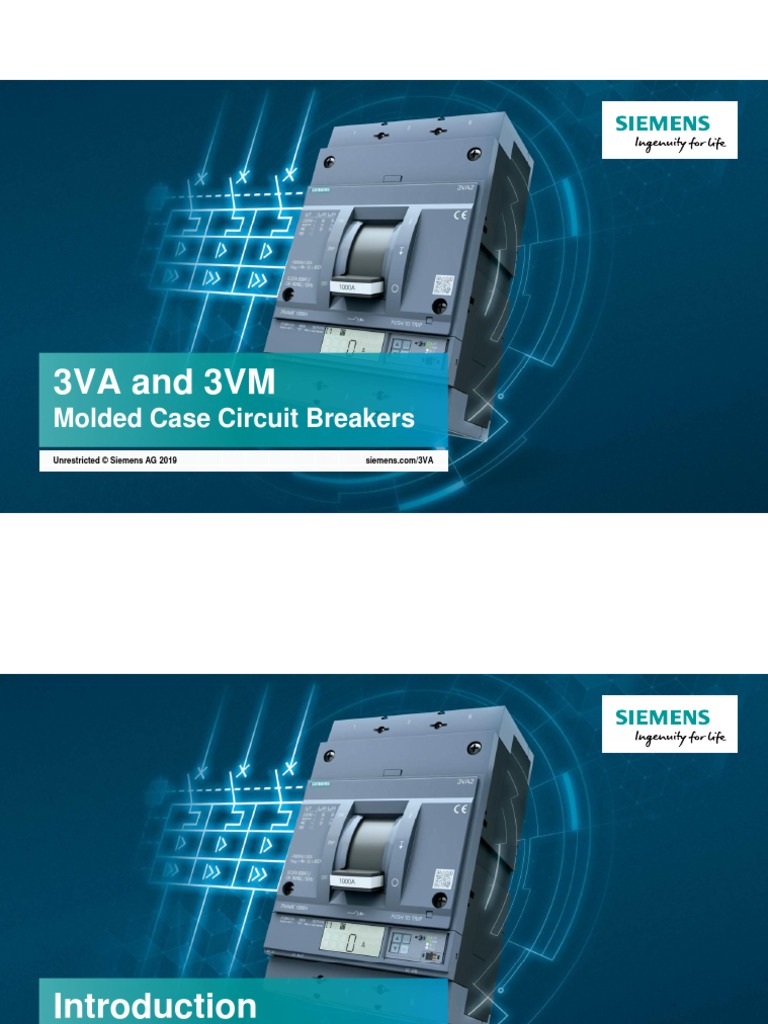 Presentation MCCB 3va and 3vm | PDF | Switch | Fuse (Electrical)