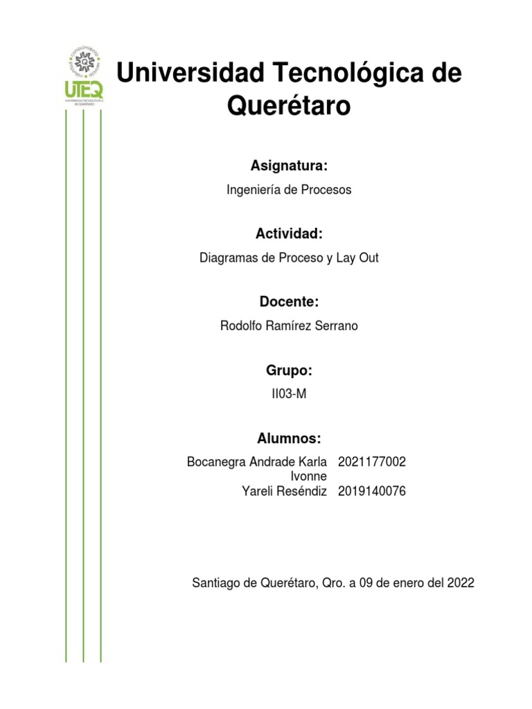 Diagramas de Proceso y Lay Out | PDF
