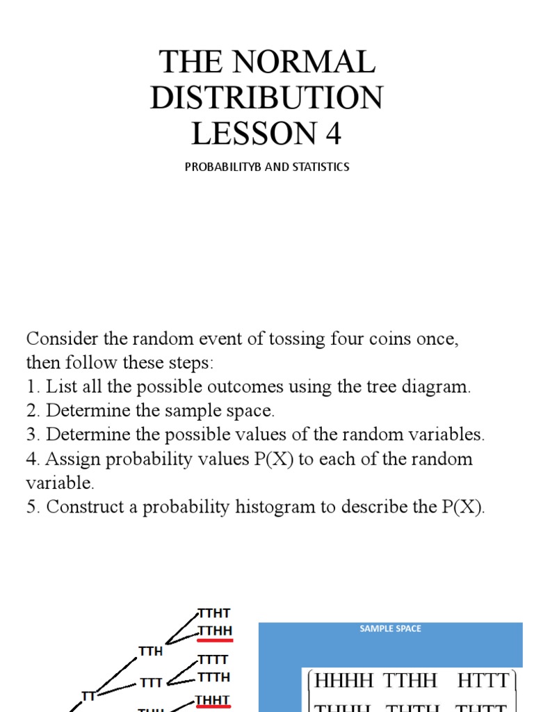 Lesson 4 The Normal Distribution | PDF