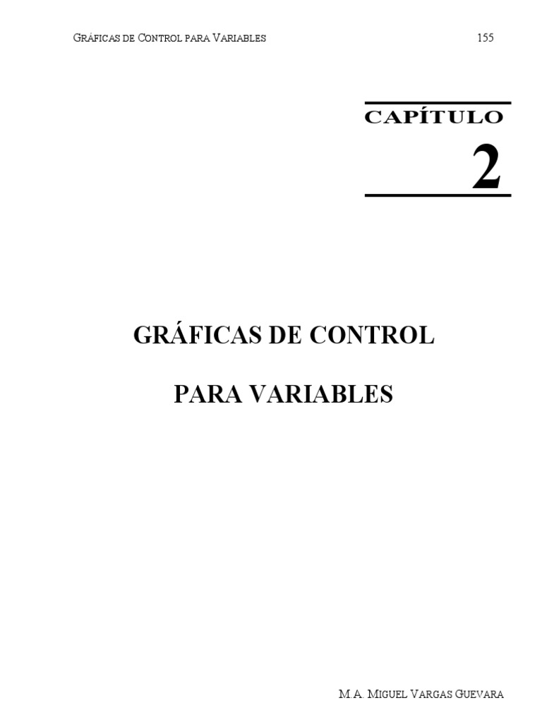 2 Graficas de Control Por Variables 2.1 Conceptos Generales y ...