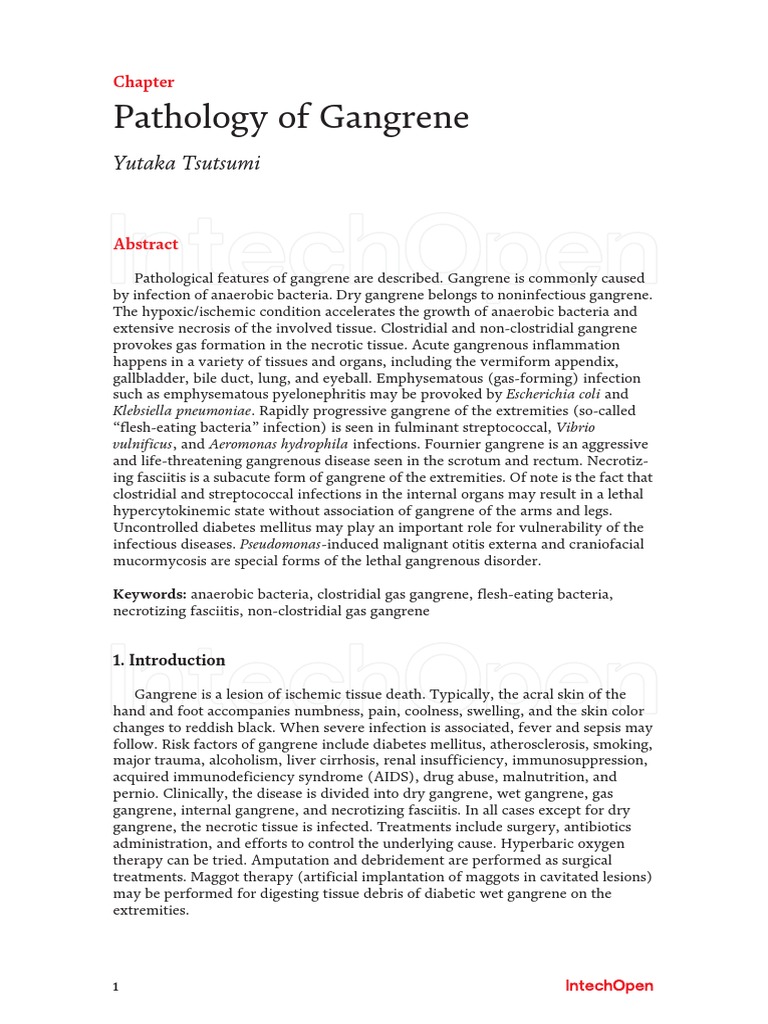 Pathology of Gangrene | PDF | Medicine | Immunology