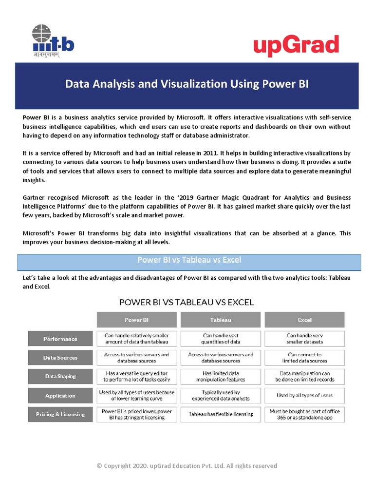 Power BI Is A Business Analytics Service Provided by Microsoft. It ...