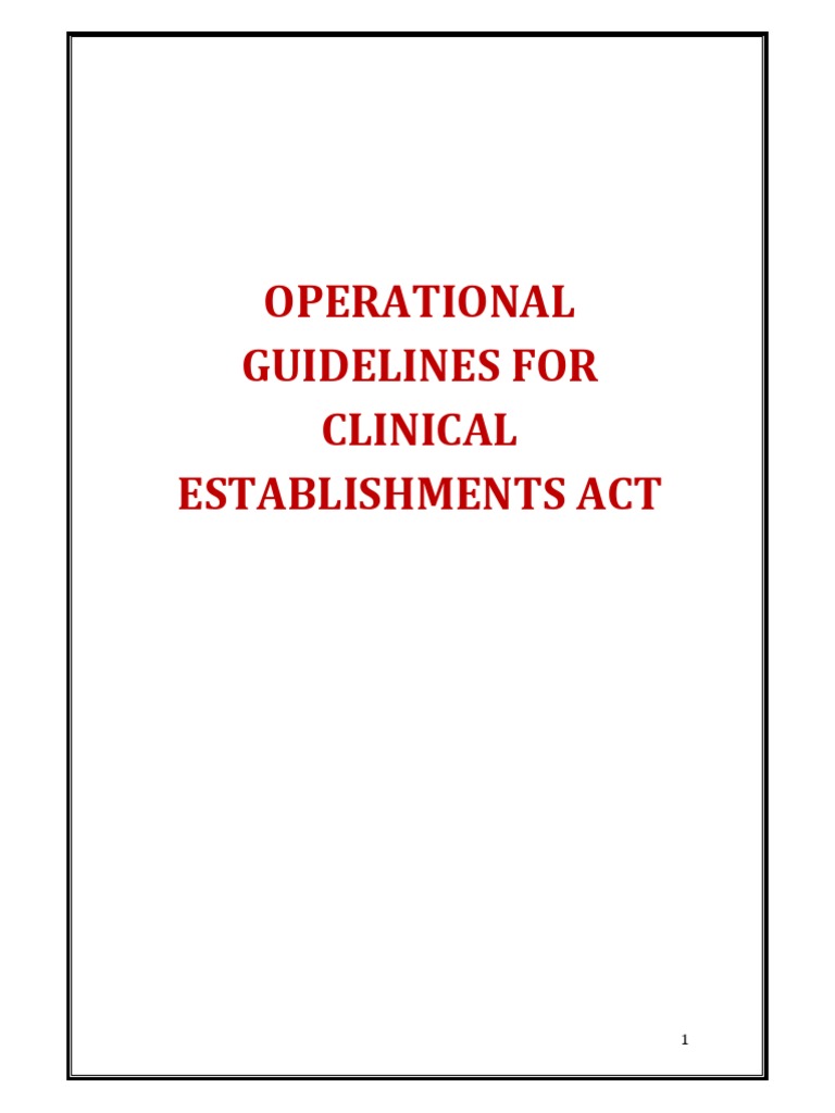 Operational Guidelines For Cea | PDF | Health Care | Social Programs