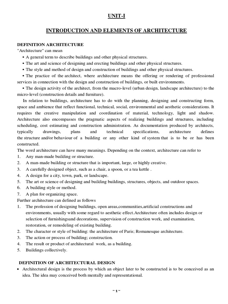 Unit-1 081832 | PDF | Civil Engineering | Design