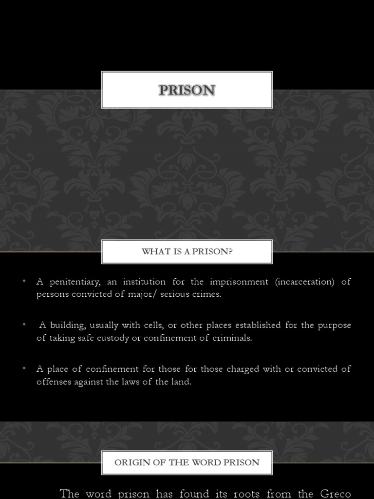 4 - Prison | PDF | Prison | Criminal Law