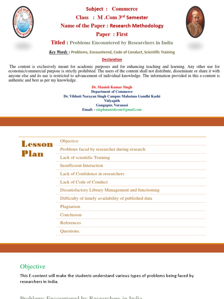Challenges Faced by Indian Researchers | PDF | Cognition | Communication