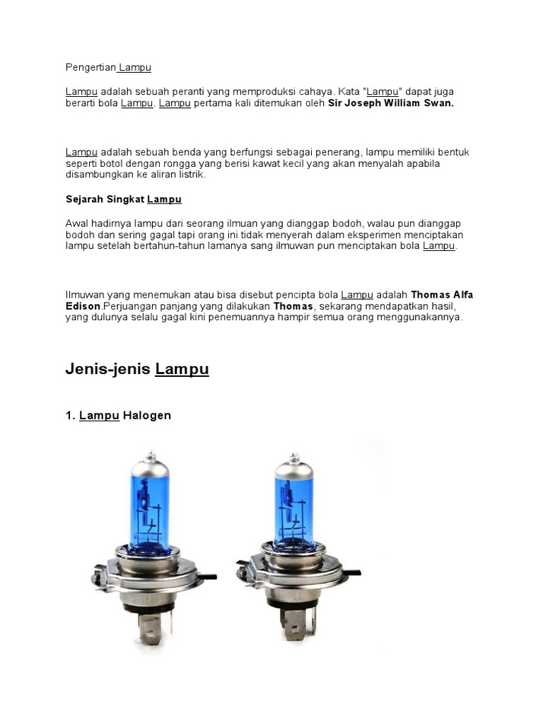Lampu | PDF | Griya & Taman | Seni