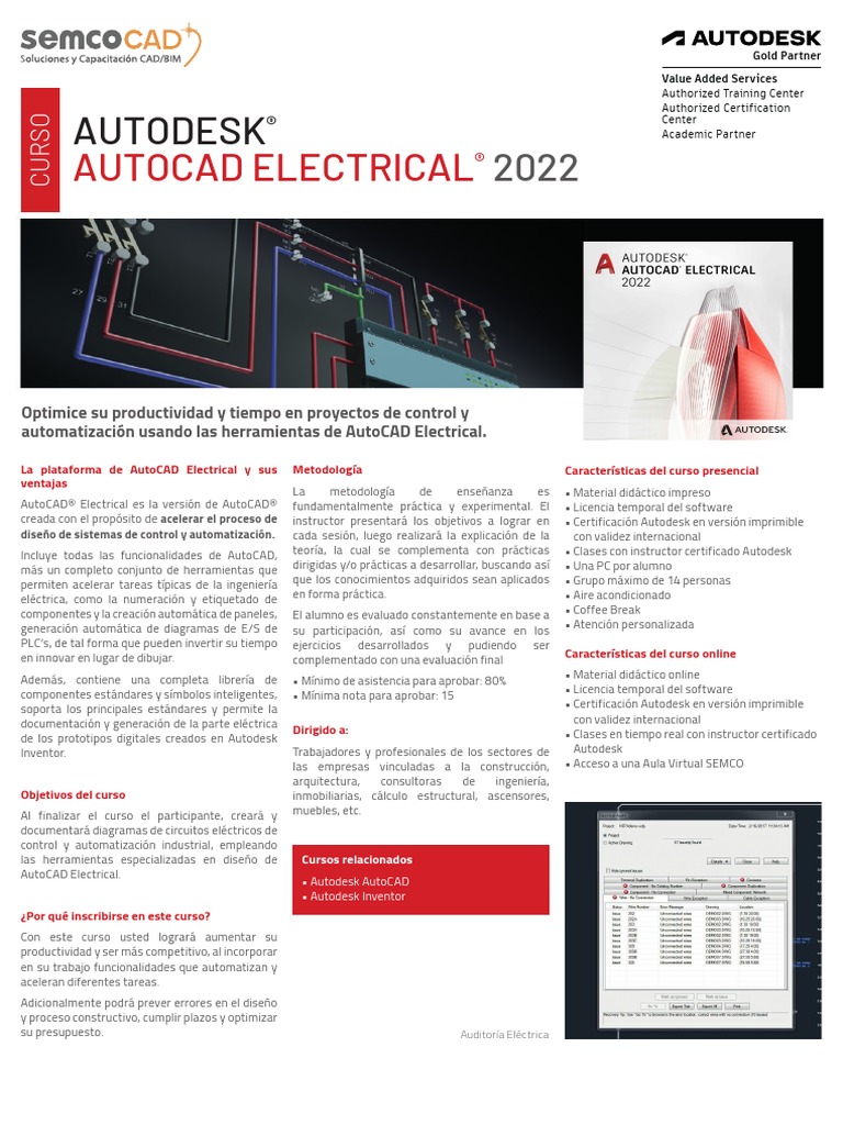 Brochure 2022 Autocad Electrical | PDF | Cad automático | Software