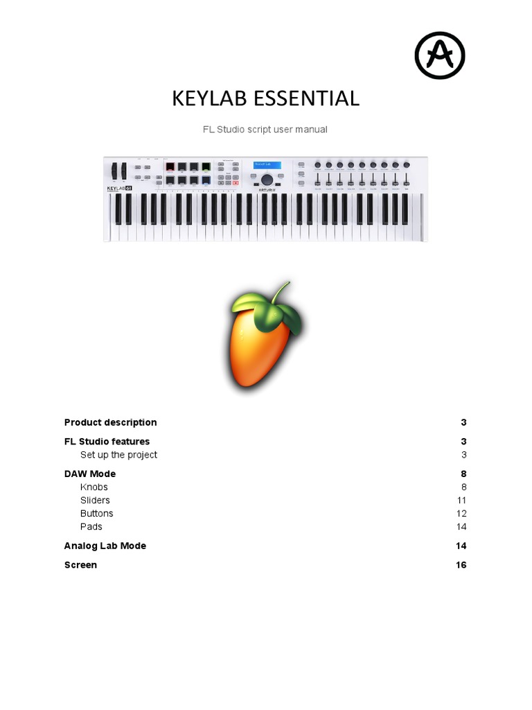 KeyLab Essential FL Studio User Guide V1 | PDF | Software Development ...