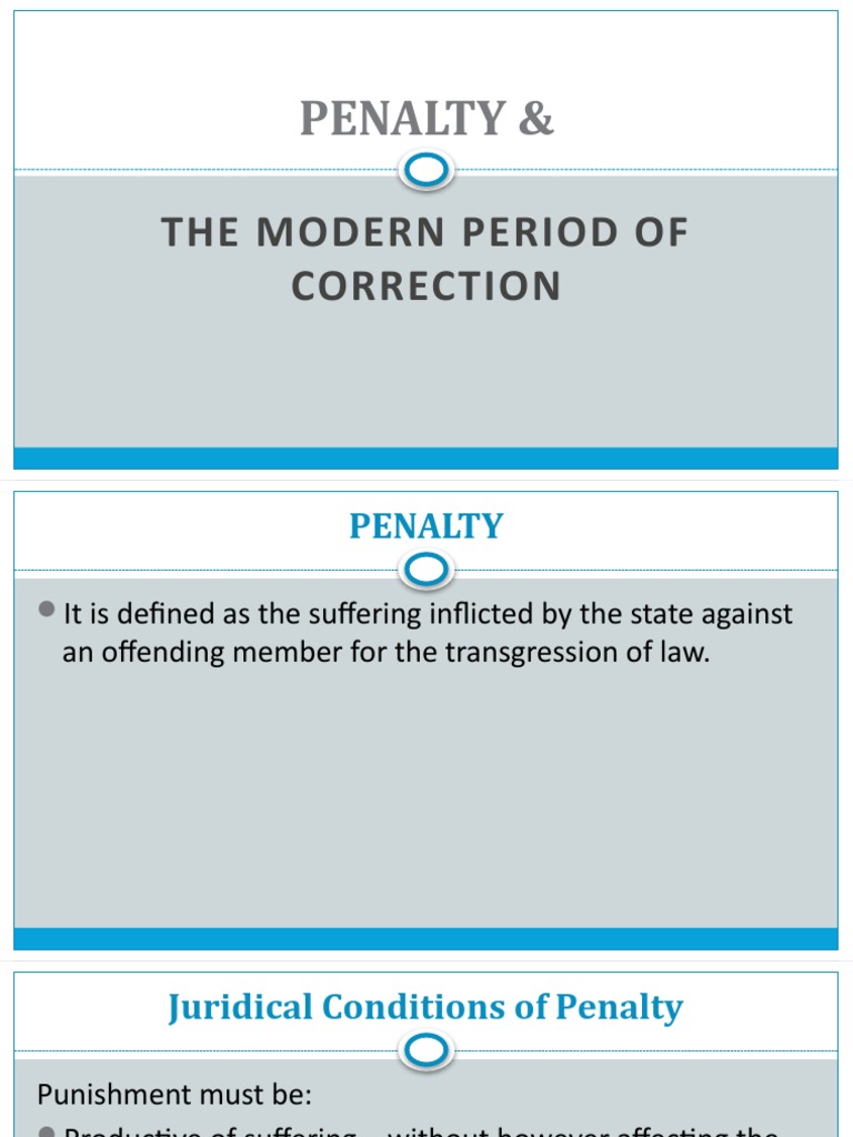 2 - Penalty and The Modern Period of Correction | PDF