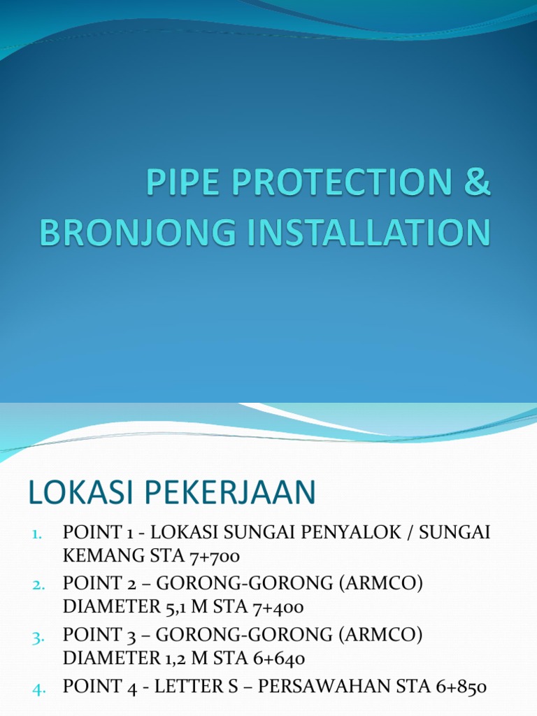 Pipe Protection - Bronjong | PDF
