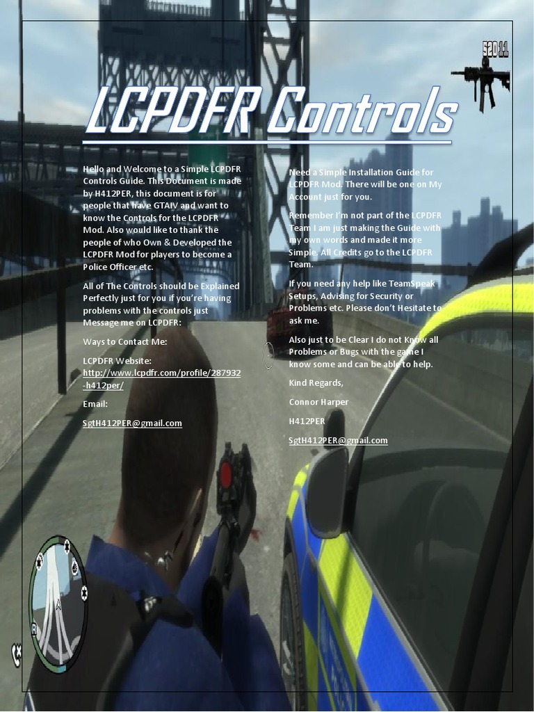 LCPDFR Controls Made by H412PER - PDF | PDF | Police | Emergency Services