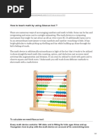 Learn Finger Abacus Basics | PDF | Hand | Finger