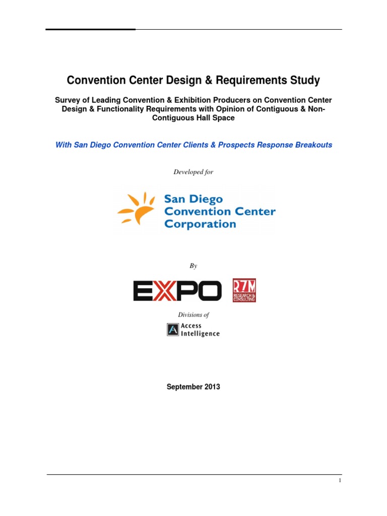 Convention Center Design Survey Insights | PDF | Marketing | Consultant