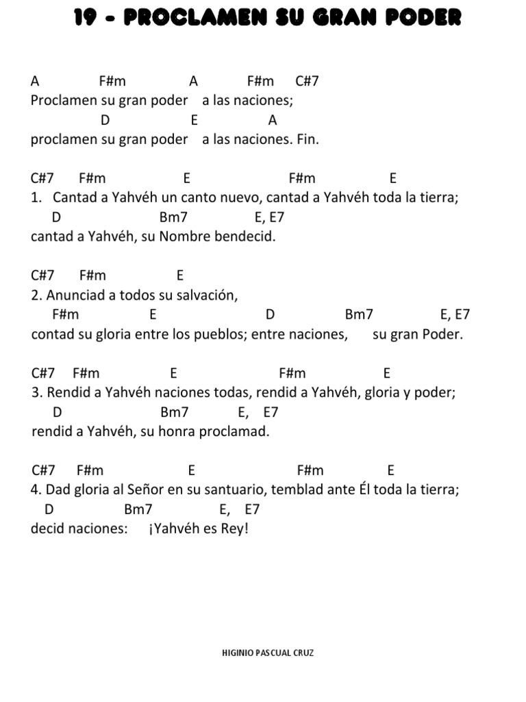 Proclamen Su Gran Poder | PDF