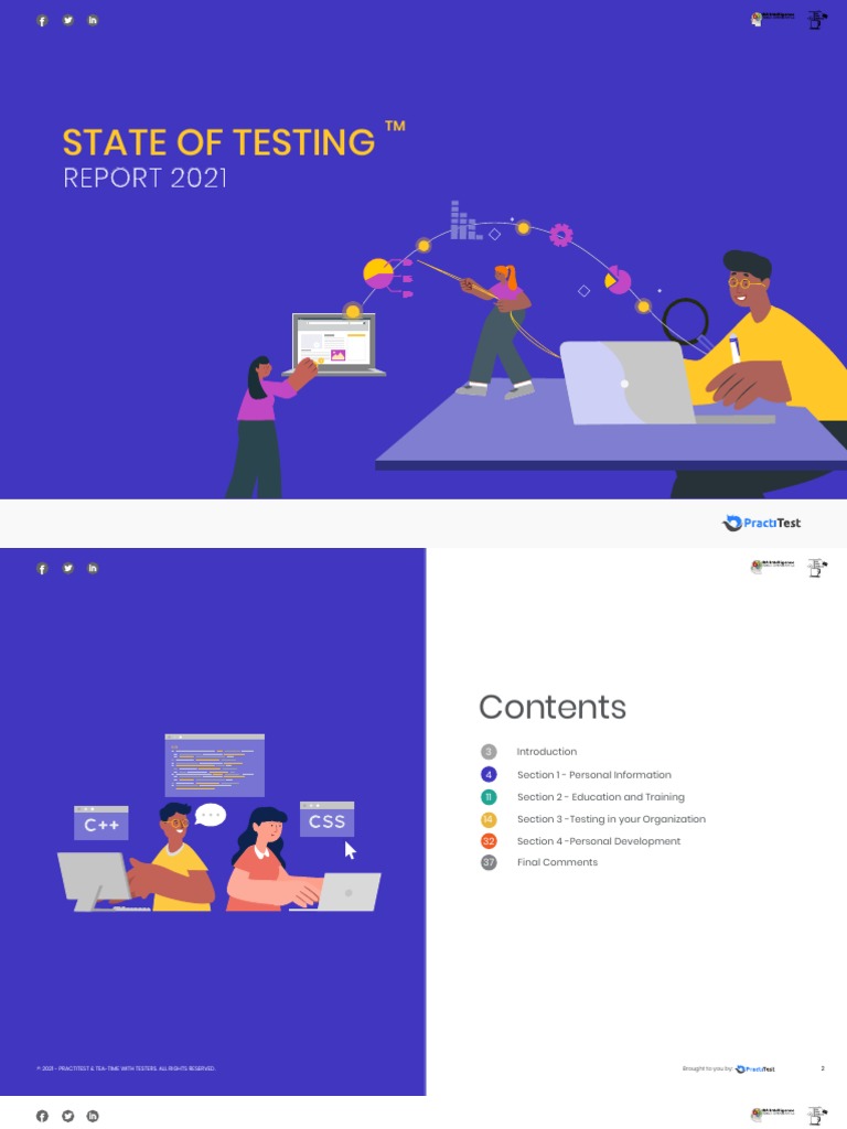 State of Testing: REPORT 2021 | PDF | Software Testing | Systems ...