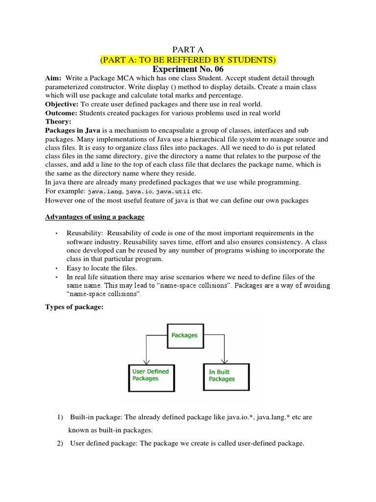 Java Exp6 c28 | Download Free PDF | Class (Computer Programming) | Java (Programming Language)