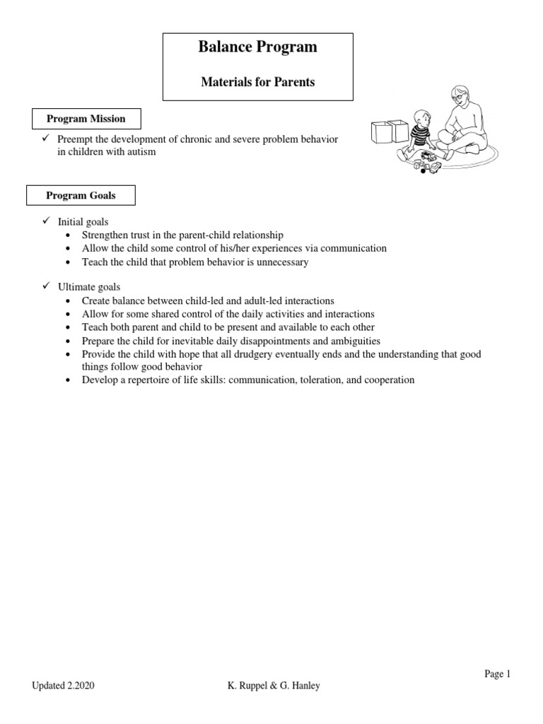 Balance Parent Manual | PDF | Social Psychology | Psychological Concepts