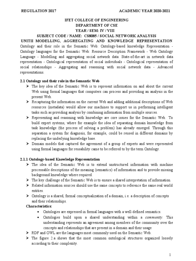 Unit 2 | PDF | Resource Description Framework | Semantic Web