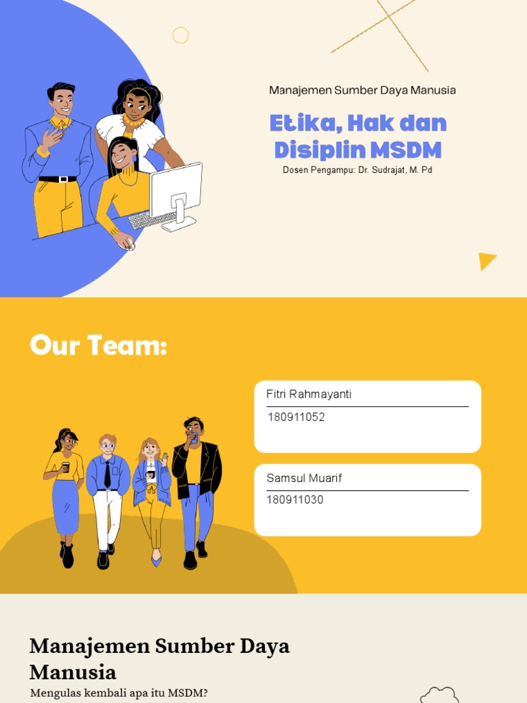 Kel 10 MSDM - Etika, Hak Dan Disiplin | PDF